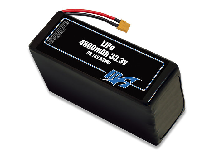 LiPo 4500mAh 9S 33.3v Battery Pack – MaxAmps Lithium Batteries
