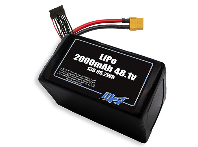 LiPo 2000mAh 13S 48.1v Battery Pack – MaxAmps Lithium Batteries