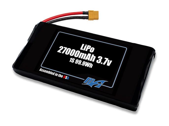 LiPo 27000mAh 1S 3.7v NMC Battery Pack – MaxAmps Lithium Batteries