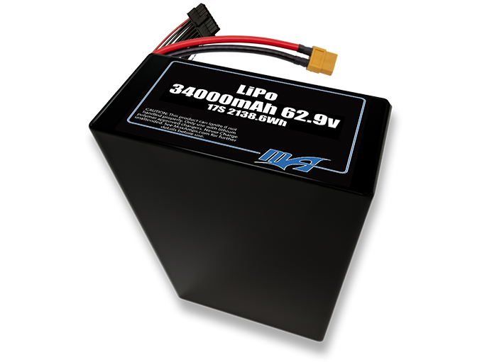 LiPo 34000 17S2P 62.9v Battery Pack – MaxAmps Lithium Batteries