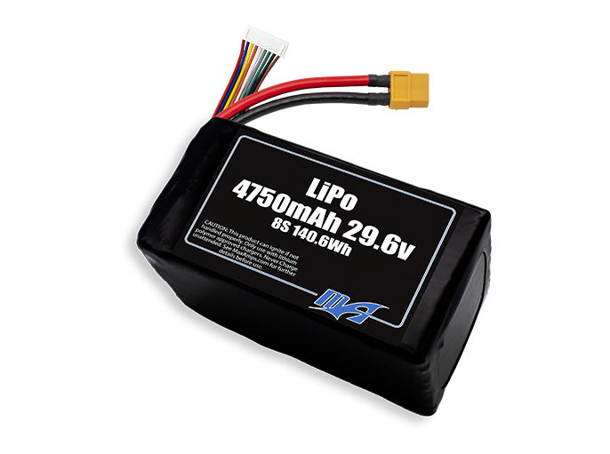 LiPo 4750mAh 8S 29.6v Battery Pack – MaxAmps Lithium Batteries