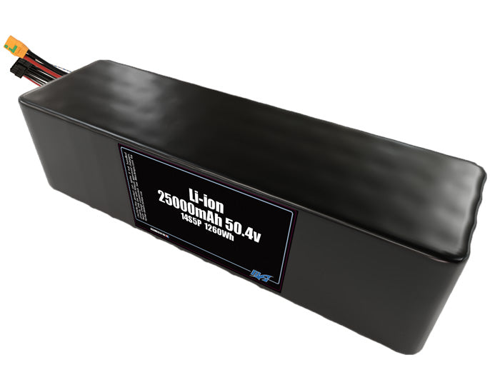 Li-ion 25000mAh 14S5P 50.4v Battery Pack with XT90 Anti-Spark Female a ...