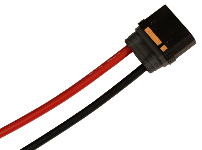 MaxAmps QS10 Male connector with wire(pigtail) – MaxAmps Lithium Batteries